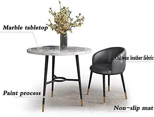Office Reception Room Club Table, Round Negotiation Reception Tables and Chairs Combination Business Conference Room Coffee Table, Space-Saving, Suitable for Lounge (Color : Khaki)