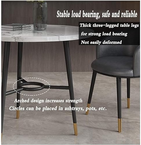 Office Reception Room Club Table, Round Negotiation Reception Tables and Chairs Combination Business Conference Room Coffee Table, Space-Saving, Suitable for Lounge (Color : Khaki)