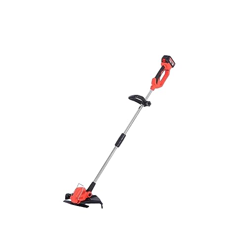 Weed Wacker Cordless Grass Trimmer Electric Weed Retractable, 12/24v Electric Cordless Garden Trimmer with Battery and Charger for Garden (1 Battery,12V)