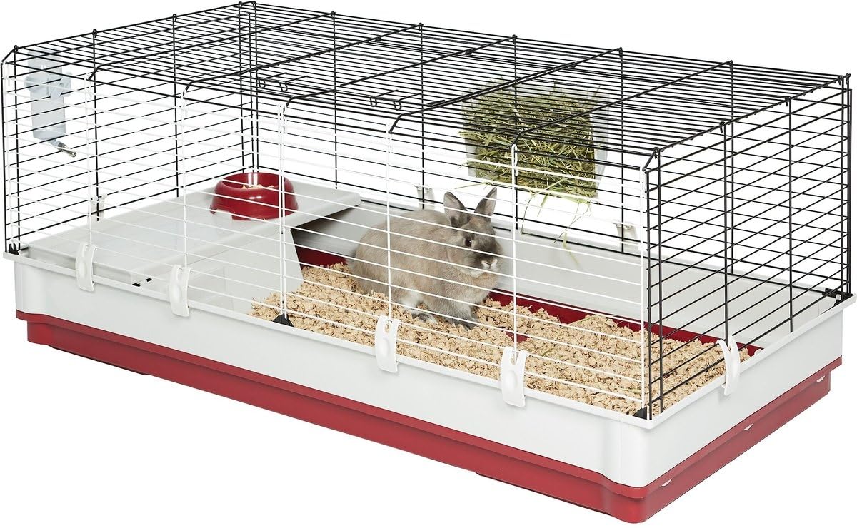 LAZAT Luxury Guinea Pig Cages - Rabbit cage for Rabbit, Guinea Pig, Ferret, Chinchilla, The Perfect Haven for Small Pets. (47.16 x 23.62 x 19.68 inches)