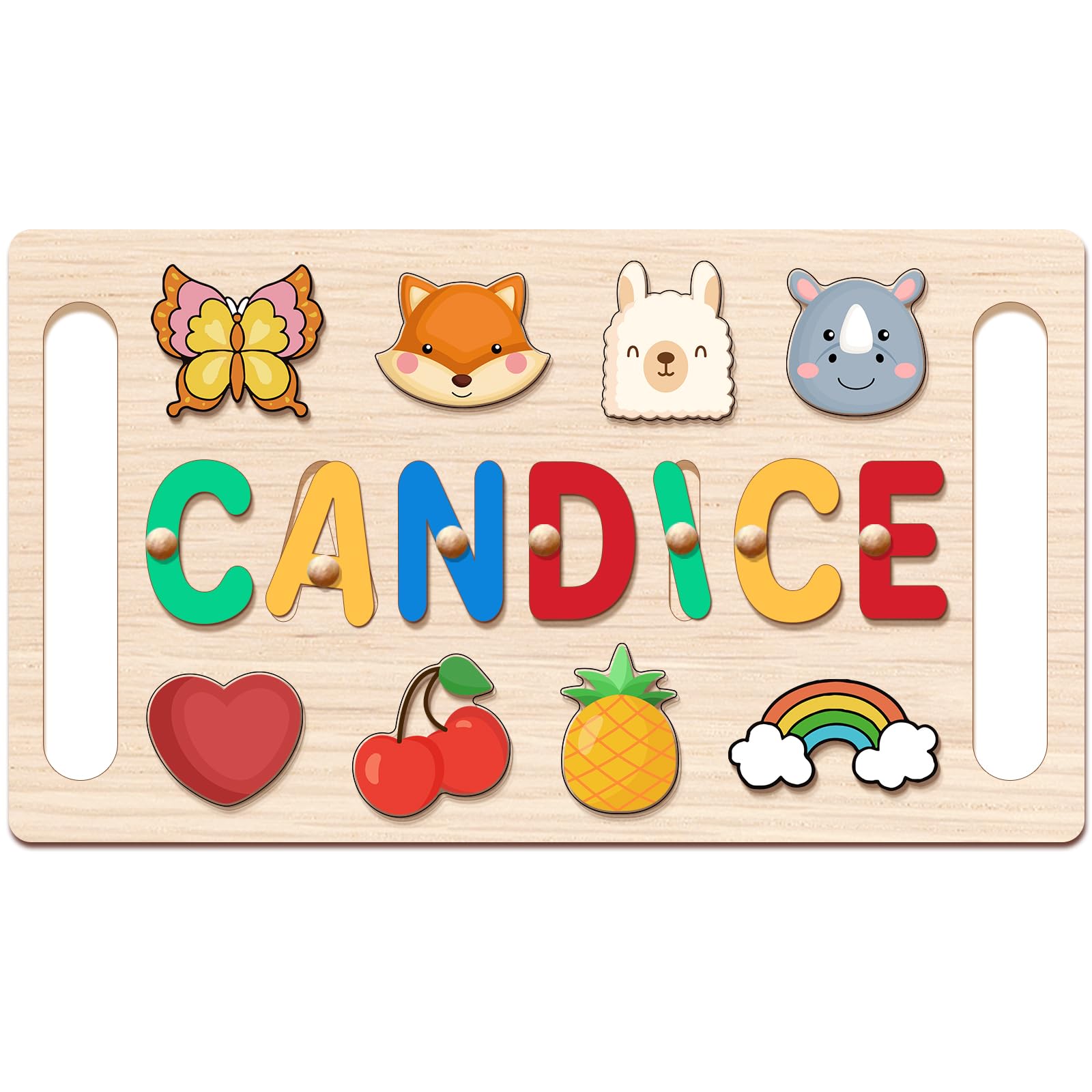 Name Puzzle for Kids Personalized, Custom Name Puzzle for Toddlers 1-3, 1st Birthday Gifts for Girl and Boy, Montessori Learning Toddler Toy, Baby Puzzles 12-18 Months…