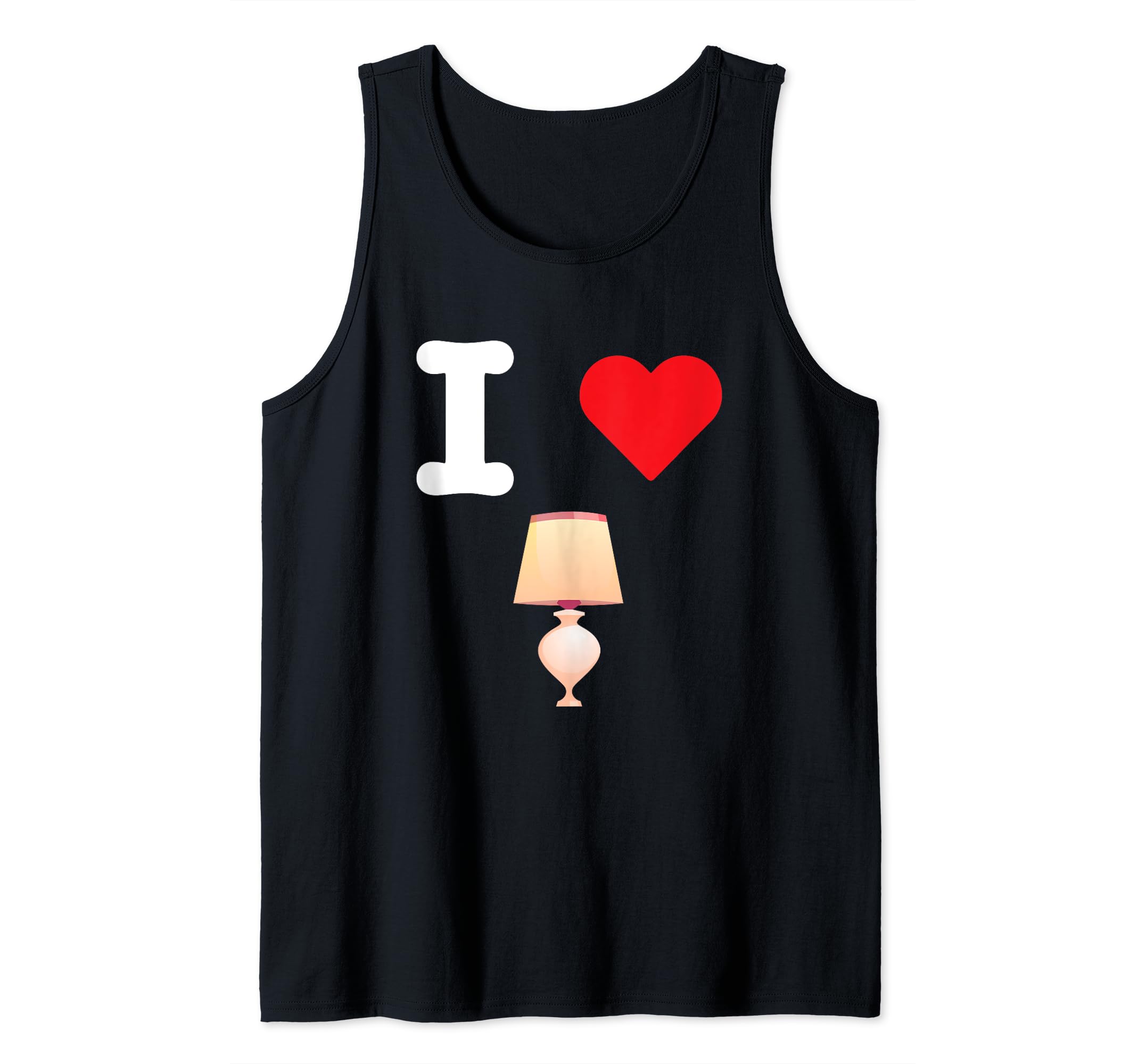 I Love Table Lamps Light Fixture Desk Nightstand Aesthetic Tank Top