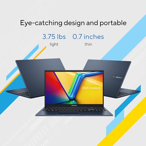 ASUS 2023 Newest Vivobook 15 Laptop, 15.6" FHD Display, Intel Core i3-1215U(up to 4.4GHz), 16GB RAM, 512GB SSD, Intel UHD Graphics, ‎WiFi, USB-A&C, HDMI, Windows 11 Home in S Mode