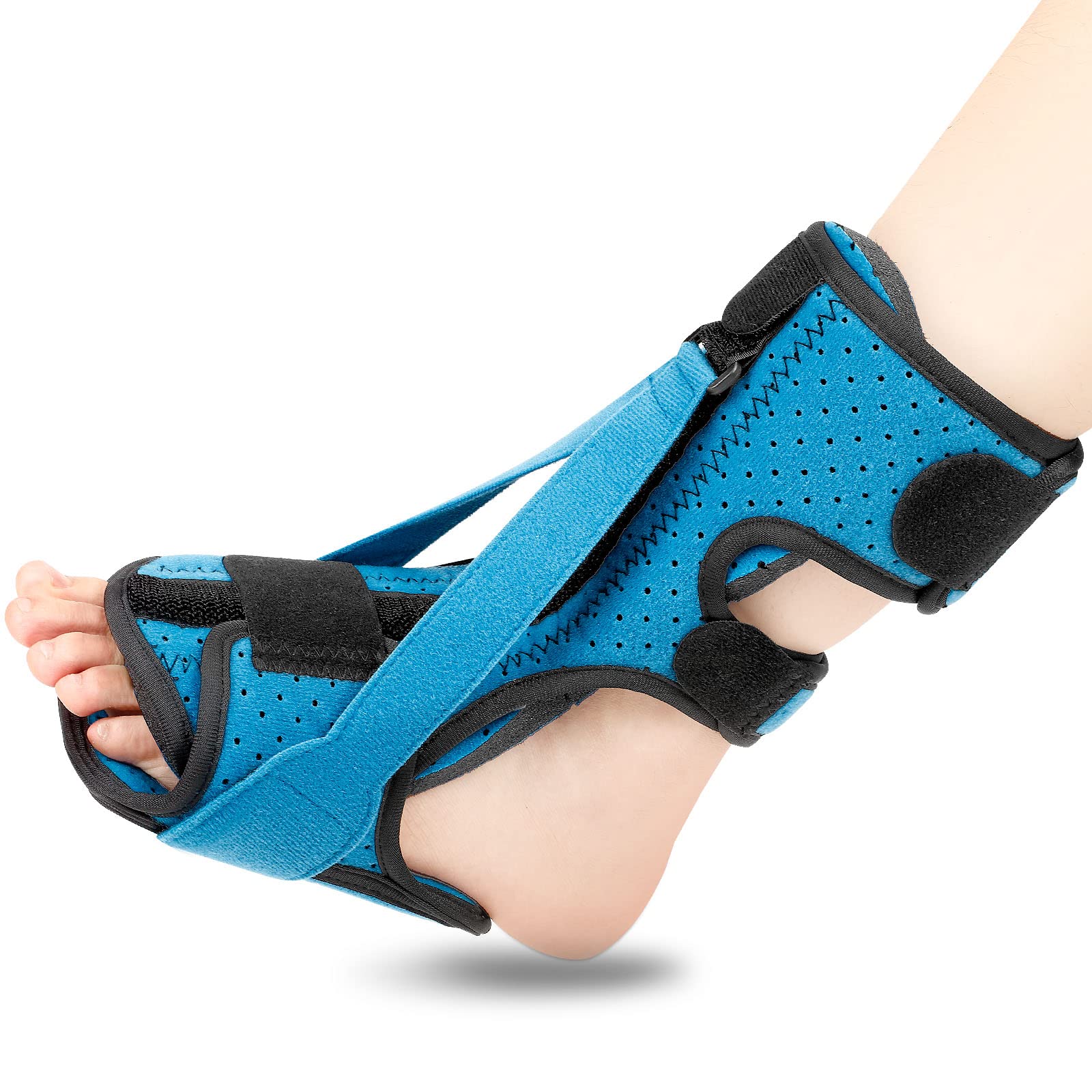 exhood Plantar Fasciitis Night Splint, Plantar Fasciitis Relief Brace, 2 Adjustable Straps Plantar Fasciitis Night Splint Relief Plantar Fasciitis, Foot Drop, Achilles Tendonitis, Day&Night