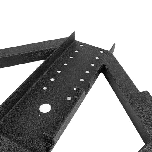cciyu Rront Bumper and Rear Bumper Compatible for 2007-2018 for Jeep, Wrangler JK with D-ring with and Tire Carrier