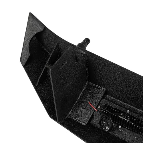 cciyu Rront and Rear Bumper with and Tire Carrier Compatible for 2007-2018 for Jeep Wrangler JK with D-ring, LED Strip Light and 4XLED Lights
