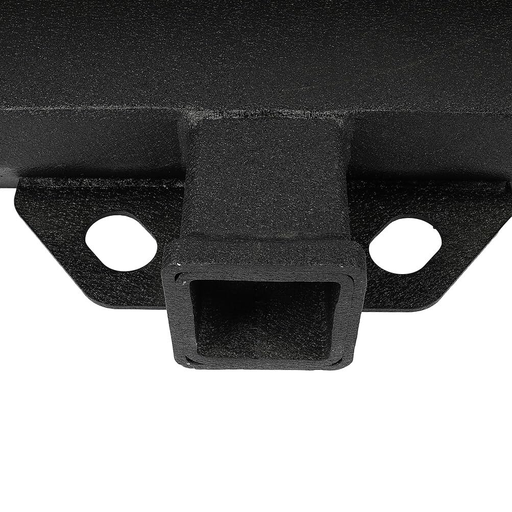 cciyu Rront Bumper and Rear Bumper Compatible for Jeep 2007-2018, Wrangler JK with D-ring with and Tire Carrier