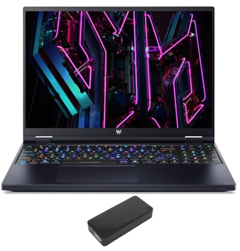 acer Predator Helios 16 Gaming Laptop (Intel i7-13700HX 16-Core, 64GB DDR5 4800MHz RAM, 2x4TB PCIe SSD (8TB), GeForce RTX 4060, 16.0" 165 Hz Wide QXGA (2560x1600), WiFi, Win 10 Pro) with USB-C Dock