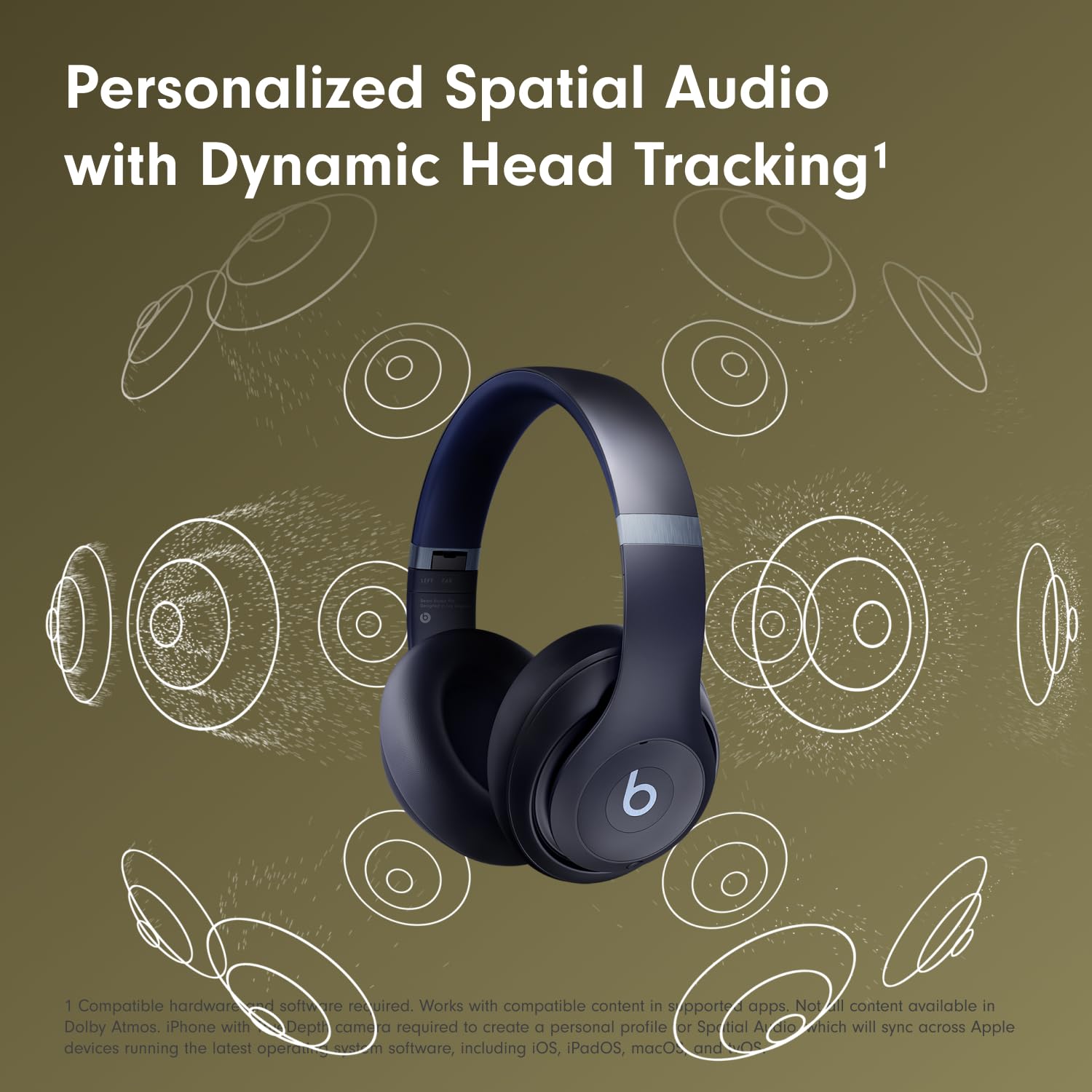 Beats Studio Pro - Wireless Bluetooth Noise Cancelling Headphones - Navy (Renewed Premium)