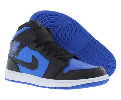 Nike Air Jordan 1 Mid Men's Shoes Black/Royal Blue-Black-White DQ8426-042 8