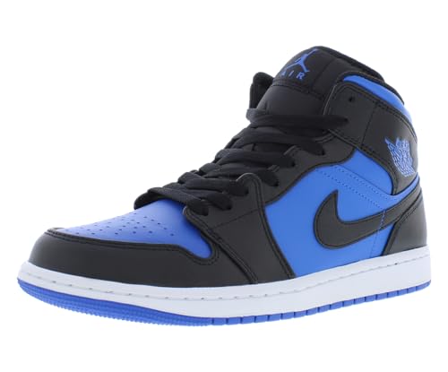 Nike Air Jordan 1 Mid Men's Shoes Black/Royal Blue-Black-White DQ8426-042 8