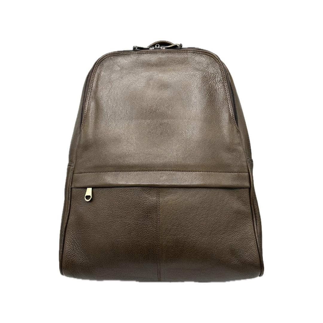 Bonahide Genuine Leather Backpack Multifunctional Daypack Work Shopping Travel Leisure Everyday Bag (Mocha)