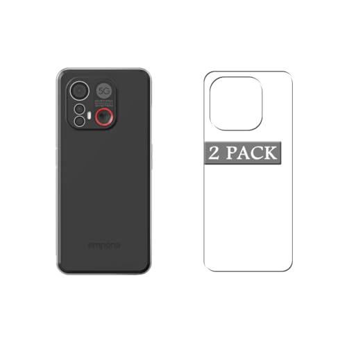 Vaxson 2-Pack Back Protector Film, compatible with EMPORIA SMART 6 TPU Guard Cover Skin Sticker [ Not Front Tempered Glass Screen Protectors ]