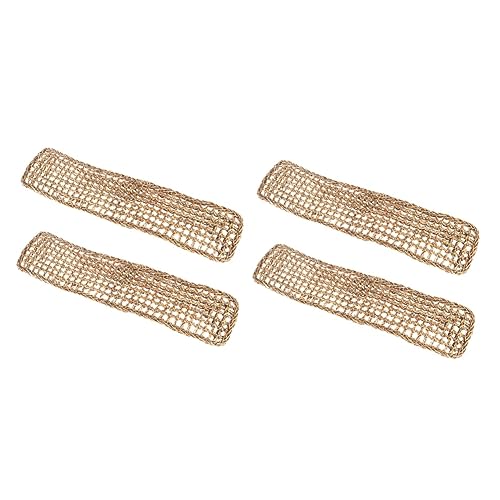 NOLITOY 4 Pcs Climbing Pet Hammock Lizard Hanging Beds Lizards Hammocks Bearded Dragon Tank Accessories Reptile Lizard Lounger Pet Seagrass Cushions Reptile Hammock Reptile Lizard Hammocks