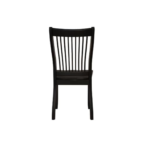Wycian Chair Seat Cushion, Chair Vanity 2PCS Solid Wood Black Living Room Bedroom Dining Rooms Garden