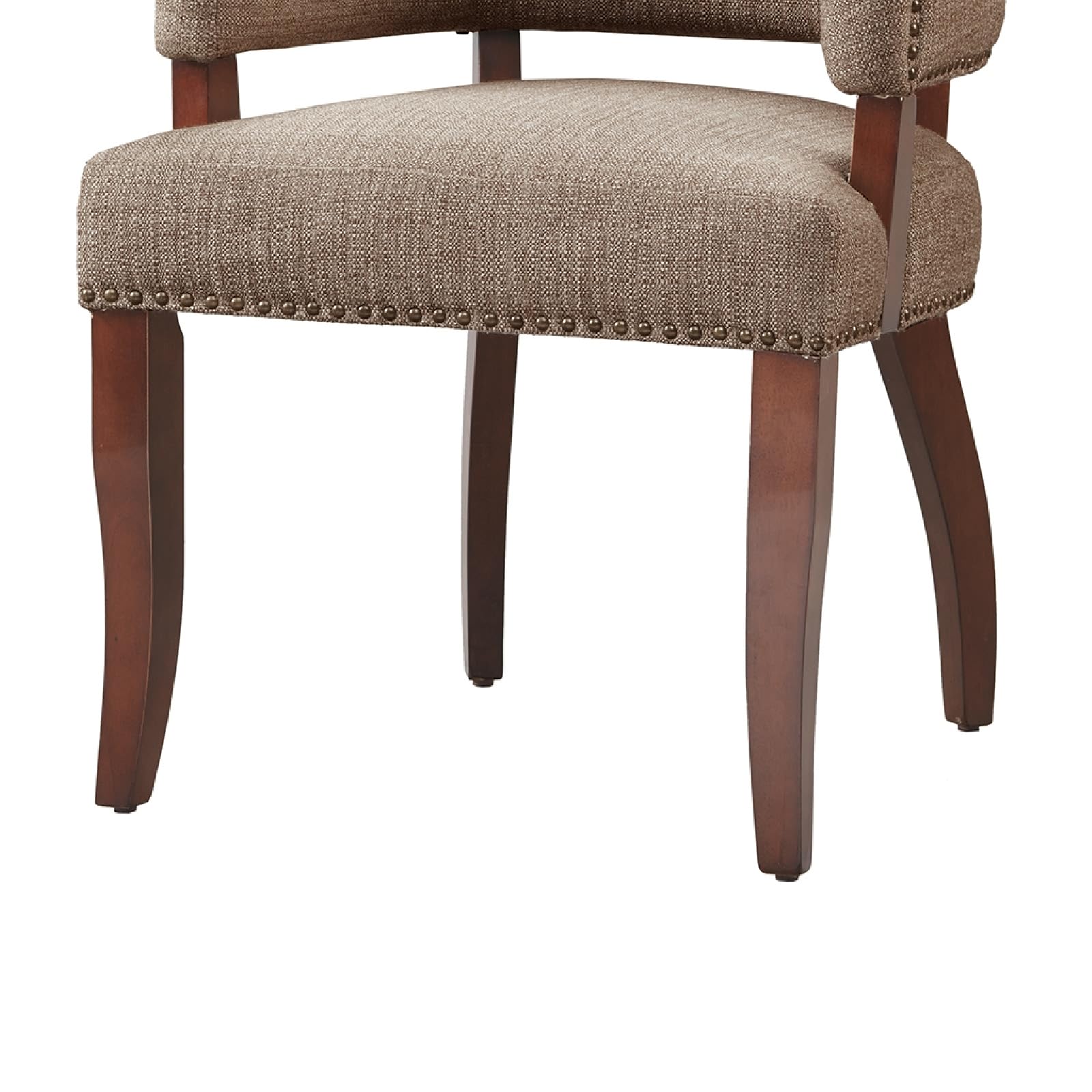 Wycian Boho Dining Chairs, Comfortable Chairs Solid Wood Brown Seat Height 19.5" Living Room Bedroom Dining Rooms Garden Seat Chair 1PC