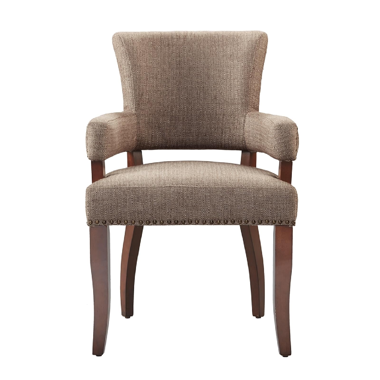 Wycian Boho Dining Chairs, Comfortable Chairs Solid Wood Brown Seat Height 19.5" Living Room Bedroom Dining Rooms Garden Seat Chair 1PC