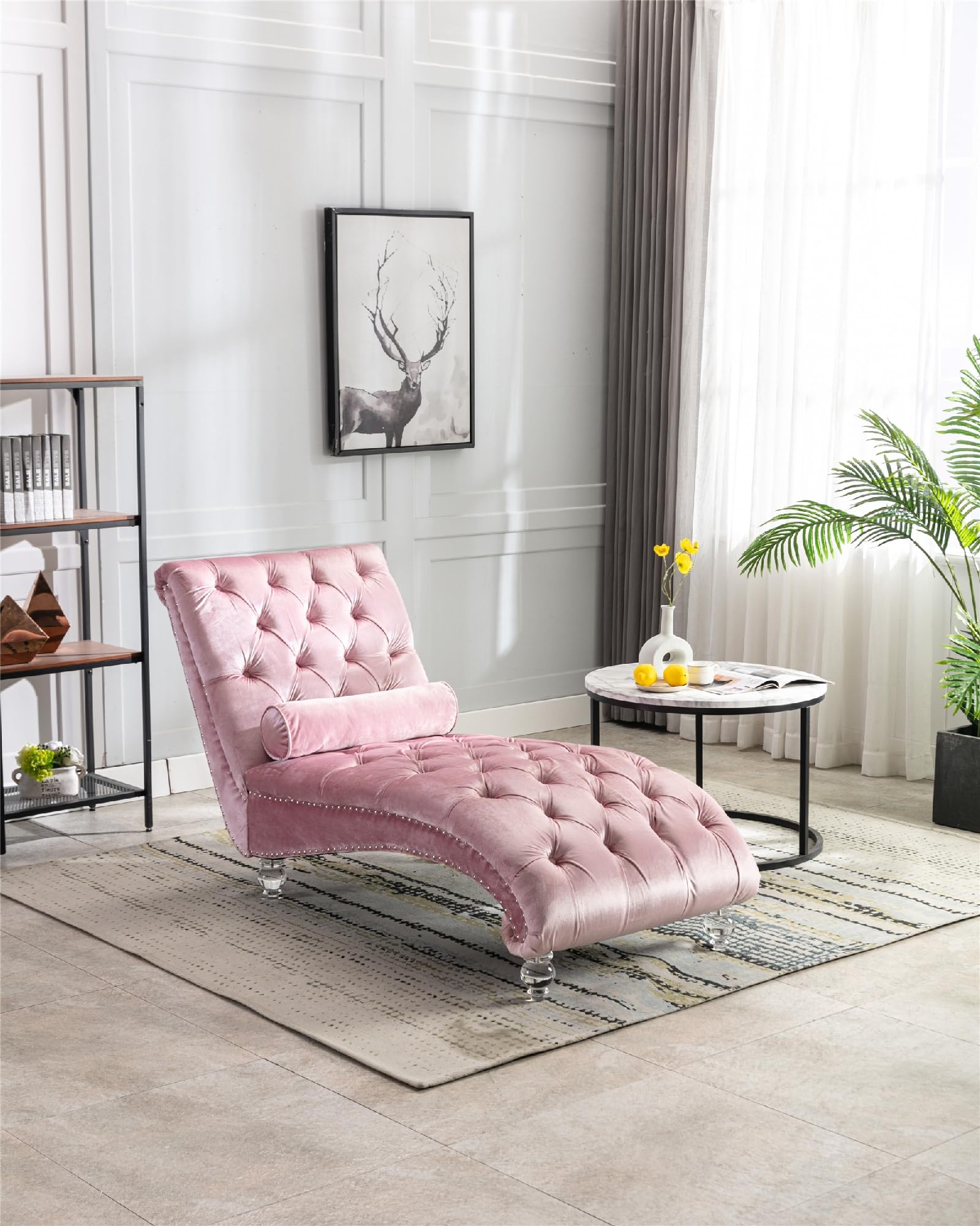 Wycian Sofa Chair Dorm, Chair Seat Cushion Velvet Foam Pink Seat Height 17.71" for Living Room Bedroom Dining Rooms Garden Dining Chair Seat 1PC