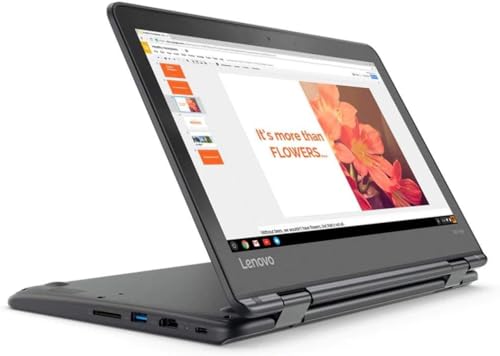 Lenovo N23 Yoga 2-in-1 11.6" Touchscreen Chromebook MediaTek MTK 8173C Processor 4GB RAM 32GB SSD, Bluetooth, WiFi, Webcam, Chrome OS (Renewed)