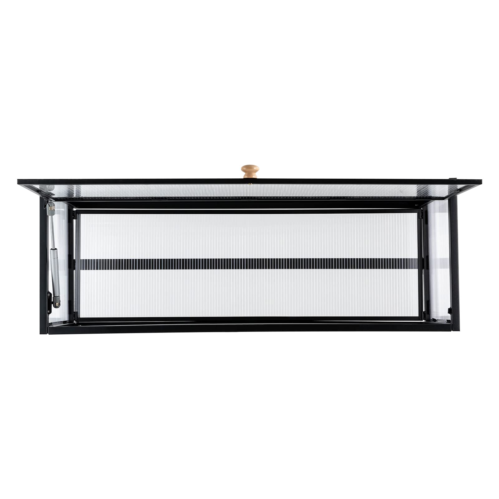 Kitchen Wall Cabinet, Wall Cabinet Storage Cabinet with Flip-Up Doors, Carbon Steel Wall Mounted Storage Cabinet, Food Pantry Cabine for Bathroom Kitchen Living Room, Black (33.5 x 11x 11.8 inch)