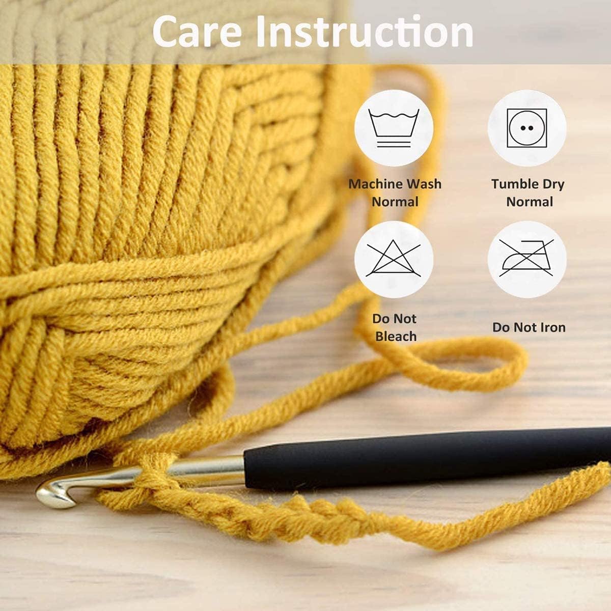12X 50g Double Knitting Yarn 100% Acrylic Knitting Yarn Colourful DK Yarn,Perfect for Any Crochet and Knitting Mini Project,Yarn Knitting Wool Crochet Yarn, Ideal for Beginners, Kids Crafts