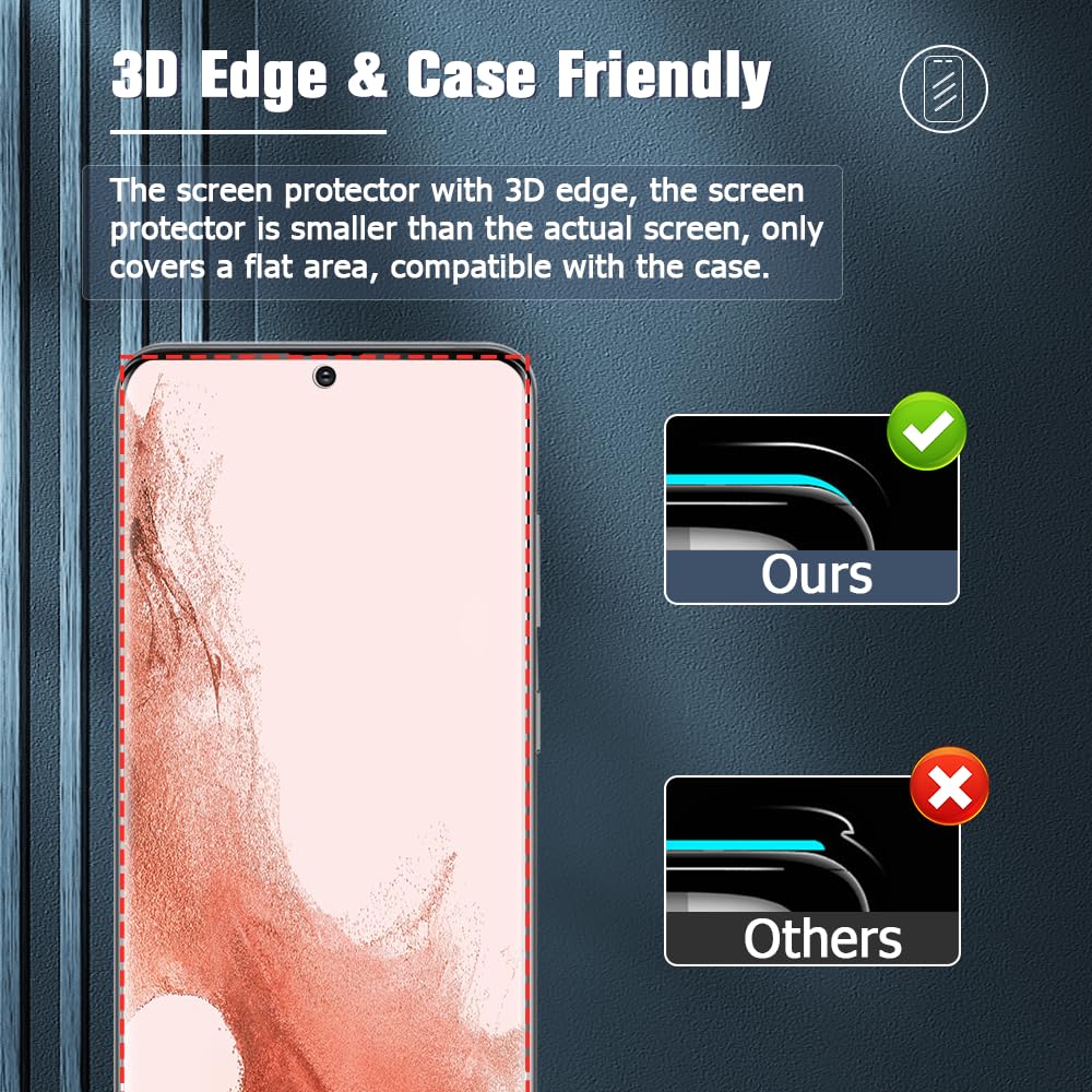 Premium [2+2 Pack] for Samsung Galaxy S20 Plus 9H Hardness Tempered Glass Screen Protector and Camera Lens Protector, 3D Full Coverage, Fingerprint Unlock, Galaxy S20 Plus Screen Protector(6.7 Inch)
