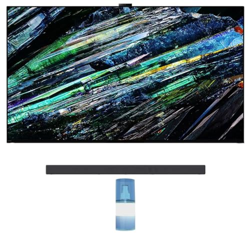 Sony XR55A95L 55 Inch QD-OLED 4K UHD Smart Google TV with AI Upscaling with a Sony HT-A7000 7.1.2 Channel Dolby Atmos BRAVIA Soundbar and Screen Cleaner Kit (2023)