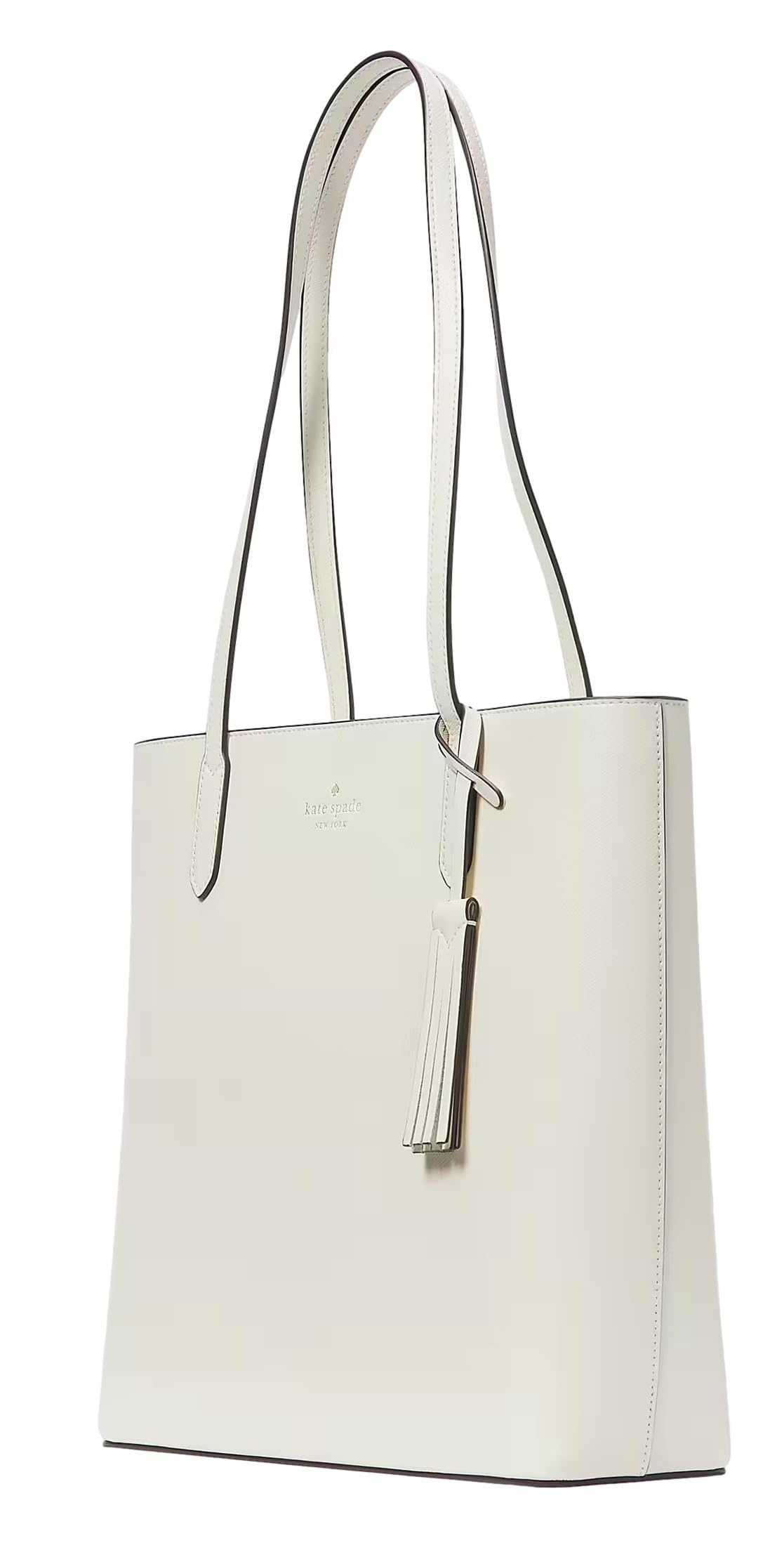 kate spade new york Women's Jana Saffiano Leather Tote Bag, Meringue