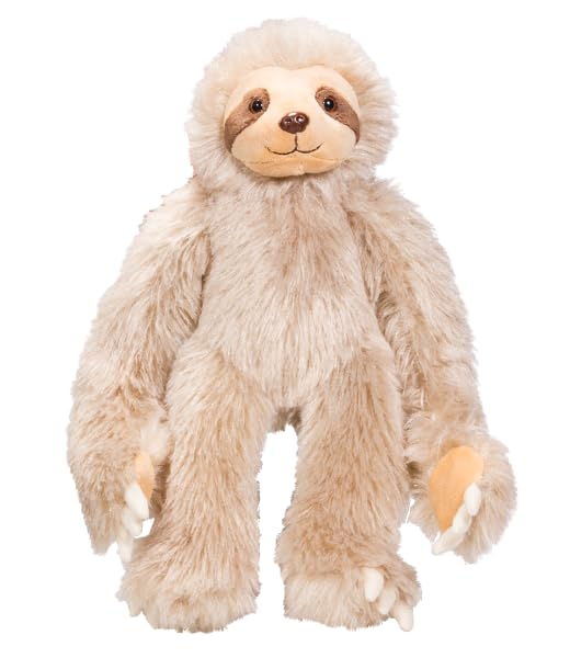 Speedy The Sloth 16-Inch Plush Toy – Soft & Cuddly Stuffed Animal, Adorable Realistic Sloth Plushie for Kids & Adults, Hugging Companion, Ideal Gift for Birthdays, Holidays & Collector