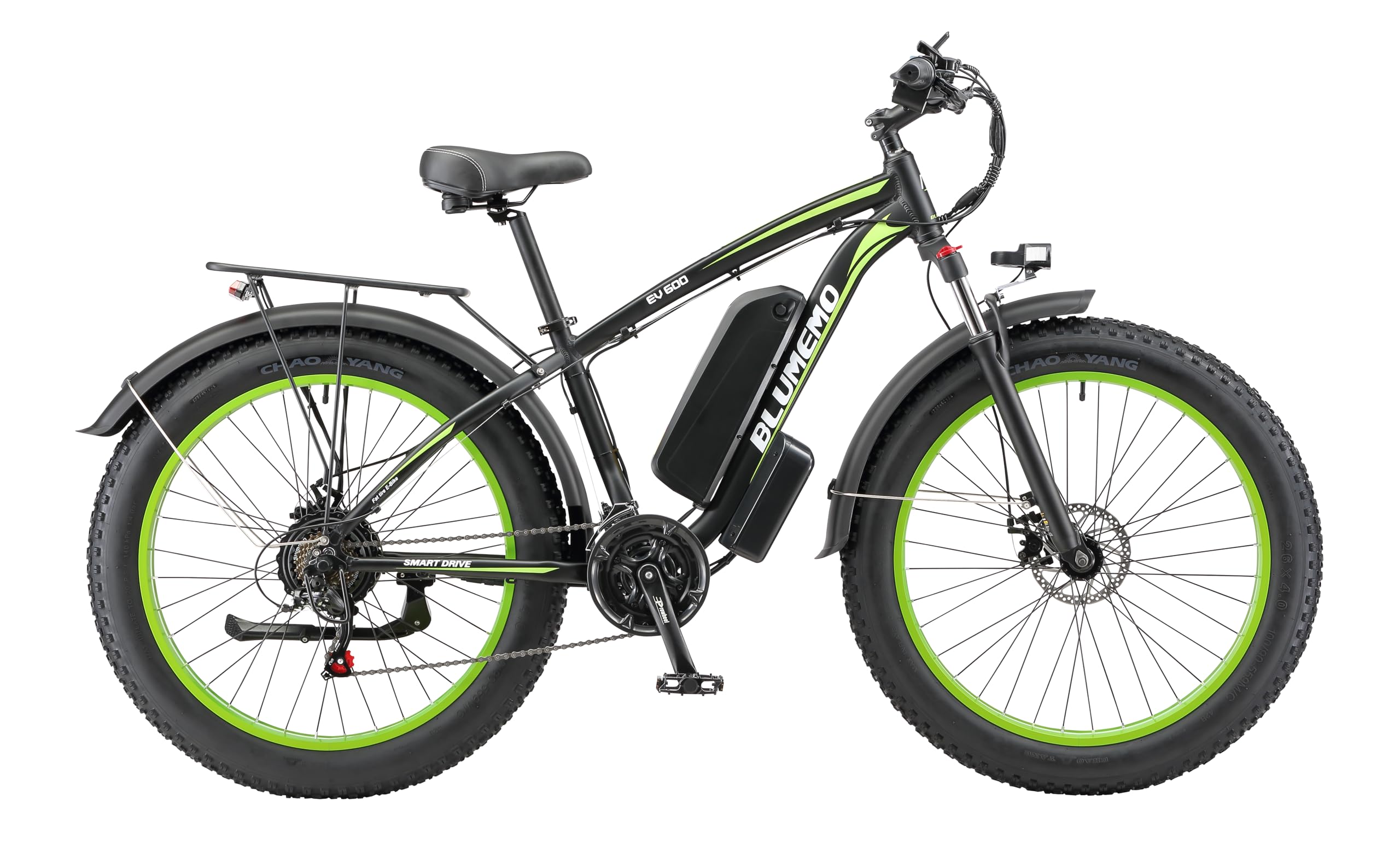 BLUMEMO Electric Bike for Adults 1000W, Removable 48V/17.5AH Battery E-Bike, Max 31Mph,Fat Tire Electric Bicycle 26" 4.0 for Trail Riding/Excursion/Commute 21-Speed Shifting UL and GCC Certified