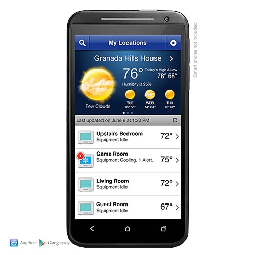 Venstar T7850 Colortouch 7 Day Programmable Thermostat with Built in Wifi (Replaces T5900 and Acc0454)