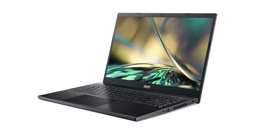acer Aspire 7 Laptop 2023 15.6” FHD 1920 x 1080 Display Intel Core i5-1240P, 12-core, NVIDIA GeForce RTX 3050, 8GB DDR4, 512GB SSD, Backlit Keyboard, Thunderbolt 4, Fingerprint, Windows 10 Pro