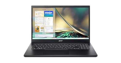 acer Aspire 7 Laptop 2023 15.6” FHD 1920 x 1080 Display Intel Core i5-1240P, 12-core, NVIDIA GeForce RTX 3050, 8GB DDR4, 512GB SSD, Backlit Keyboard, Thunderbolt 4, Fingerprint, Windows 10 Pro