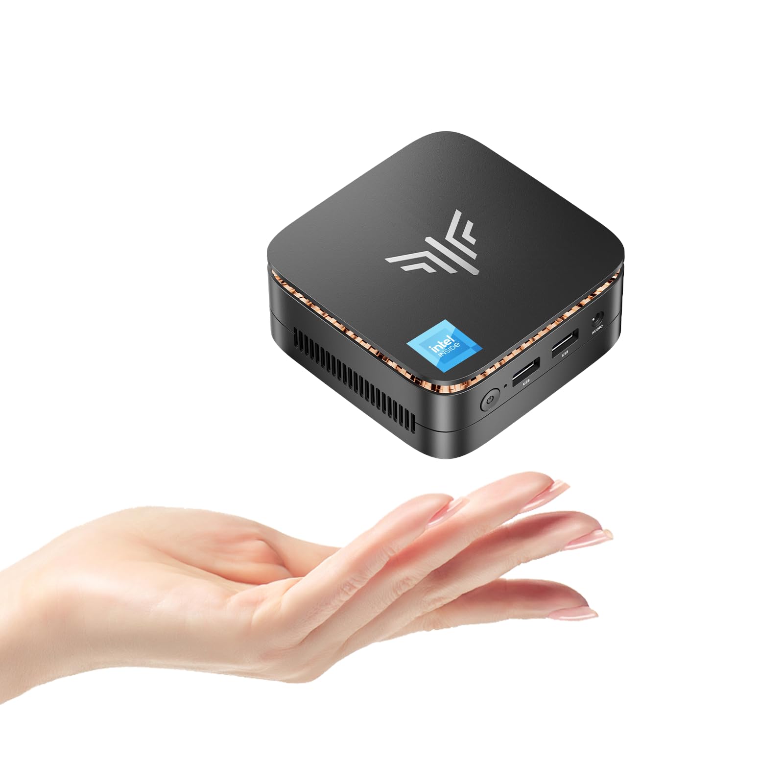 KAMRUI AK1PLUS Mini PC Alder Lake N97(up to 3.60 GHz),16GB RAM 512GB ROM Small Desktop Computer, Mini Computers Support 2.5" SSD (up to 2TB),4K,WiFi 2.4G/5G,BT4.2 on Business Home Office Family-NAS