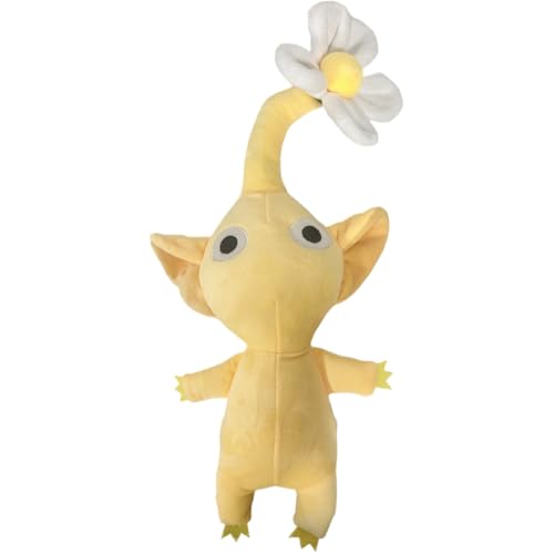 HXLAI 2023 Pikmin Plush - 8inch Yellow Pikmin Plushie Toys for Game Fans Gift - Soft Stuffed Figure Doll for Kids and Adults