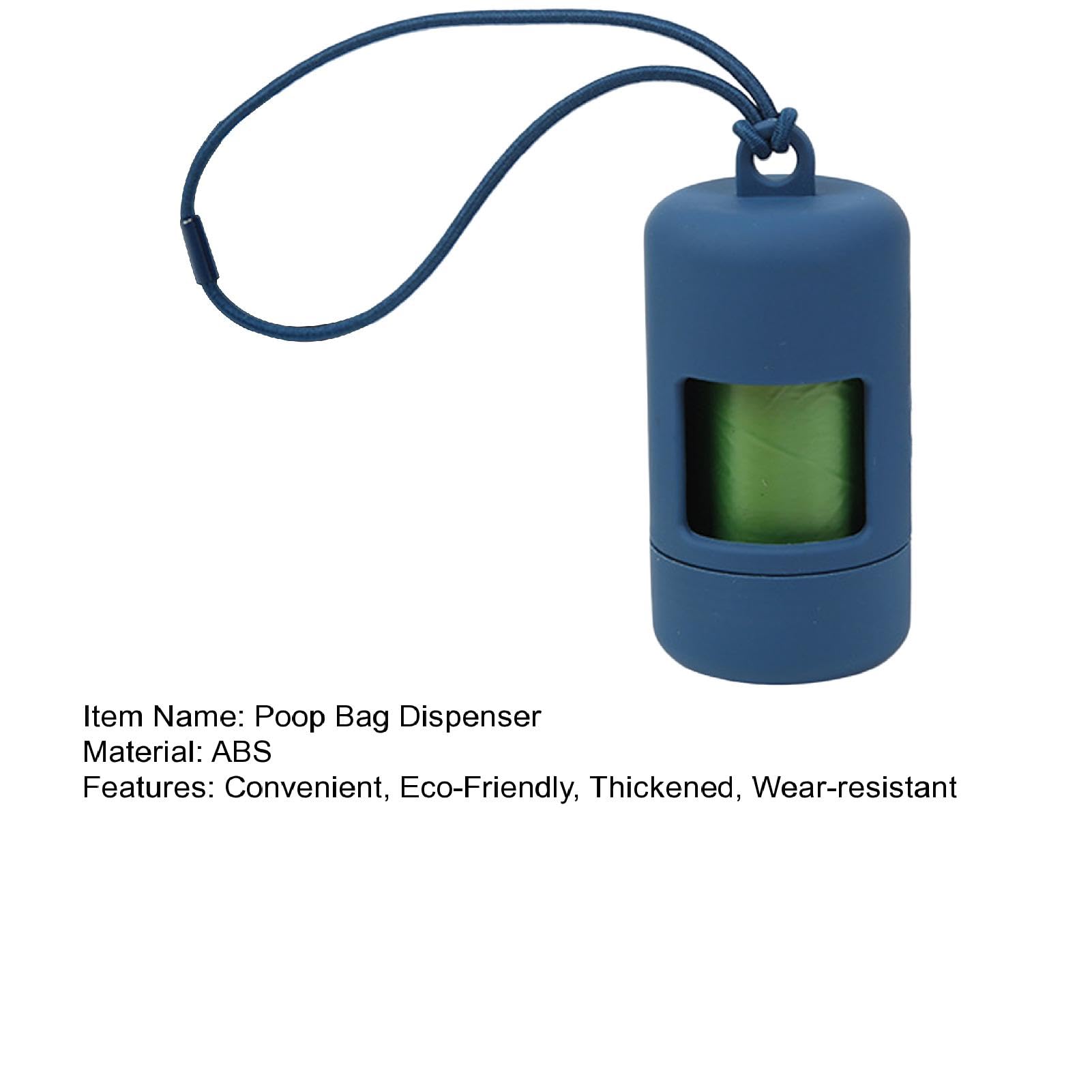 Libcflcc Dog Poop Bag Holder, Dog Poop Bag Dispenser, Pet Waste Bag Dispenser, Convenient Eco-friendly Solution for Pet Waste Management, Pet Waste Bag Holder White
