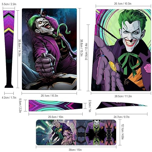 Skins Standard for PS5 Disk Edition Console and Controller Anime Wrap,Compatible with Playstation 5,Easy to Paste Style M