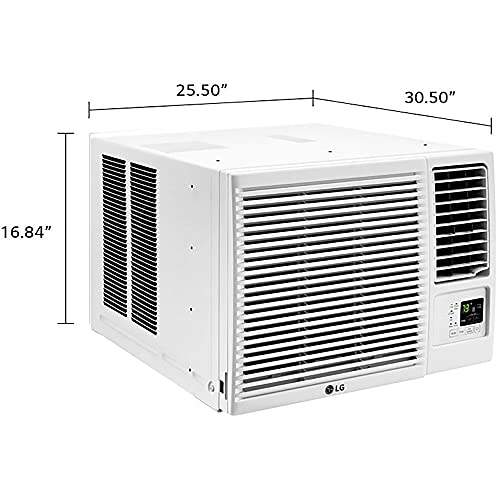 LG Electronics LW2421HRSM LG 24,000 BTU Heat/Cool Window Air Conditioner with WiFi Controls, 24000, White
