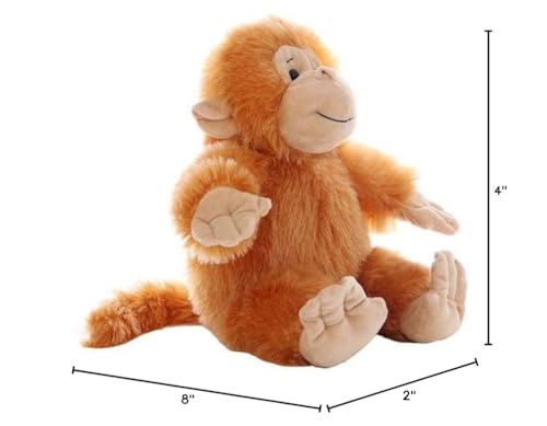 Cheeky Monkey Plush Toy Soft 8 Inch Stuffed Animal Monkey Cuddly Small Plush Toy for Kids Great Gift for Monkey Lovers Realistic Stuffed Monkey Plush for Play and Snuggling