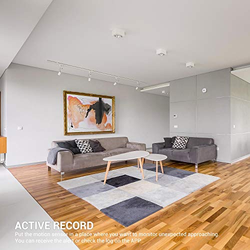 Linkind PIR Motion Sensor, Wireless Motion Detector, Zigbee White, for DIY Use with Linkind Home Security System, Automation with Linkind Smart Zigbee LED Lights, LINKIND Hub Required (NOT Included)