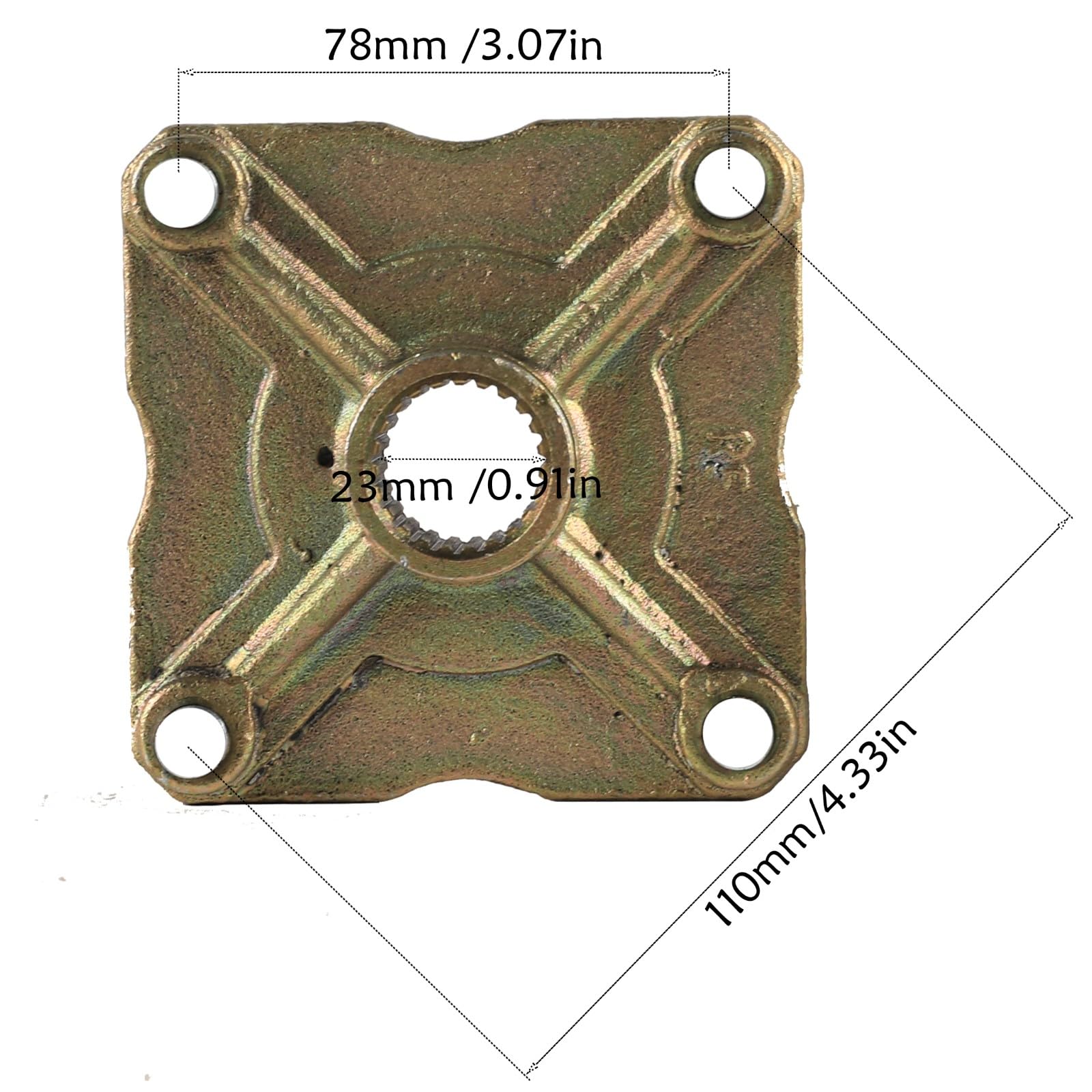 YC Yier 32" Racing Go Kart Rear Axle Complete Kit 5" Wheels Tires Front Steering Assembly Brake 420 Sprocket for ATV Quad Go Cart Drift Trike Karting