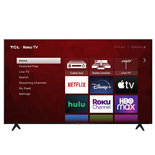 TCL 75" Class 5-Series 4K UHD QLED Dolby Vision & Atmos, VRR, AMD FreeSync, Smart Roku TV - 75S555 (2022 Model),Black