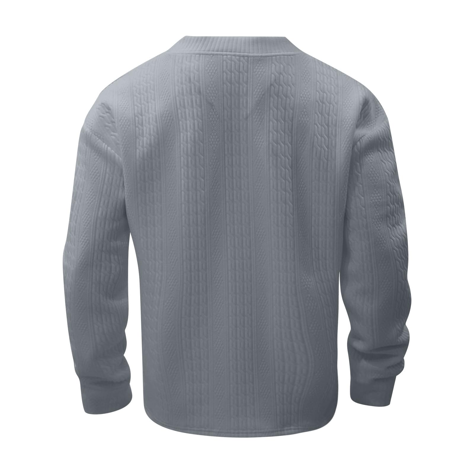 Ymosrh Sweatshirt For Fall Fashion, Casual V Neck Sweatshirts Loose Fit Pullover Ropa Para Gym Hombres Workout Clothes Men Black Sweatshirts Crew Sweatshirts Sudadera Sweatshirts (3XL, Light Gray)