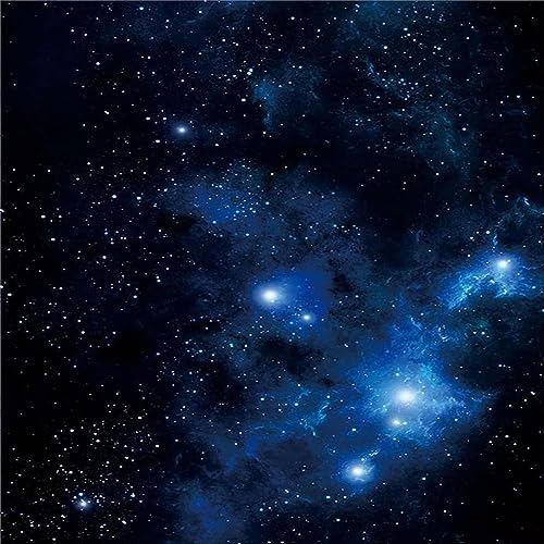 Starry Sky Ceiling 3D Peel and Stick Wallpaper, Night Sky Stars Removable Self-Adhesive Wallpaper Wall Decoration Mural, for Restaurant Bedroom Living Room Decor, 116" W x 91" H