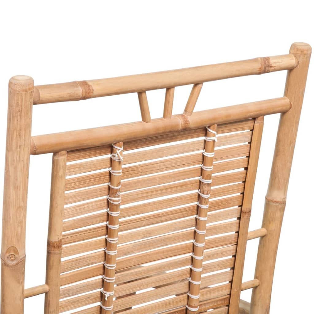 CUSON Rocking Chair Outdoor | Porch Rocker | Patio Rocker Chairs for Garden, Deck, Balcony, Backyard | Bamboo 26" x 33.9" x 41.3"