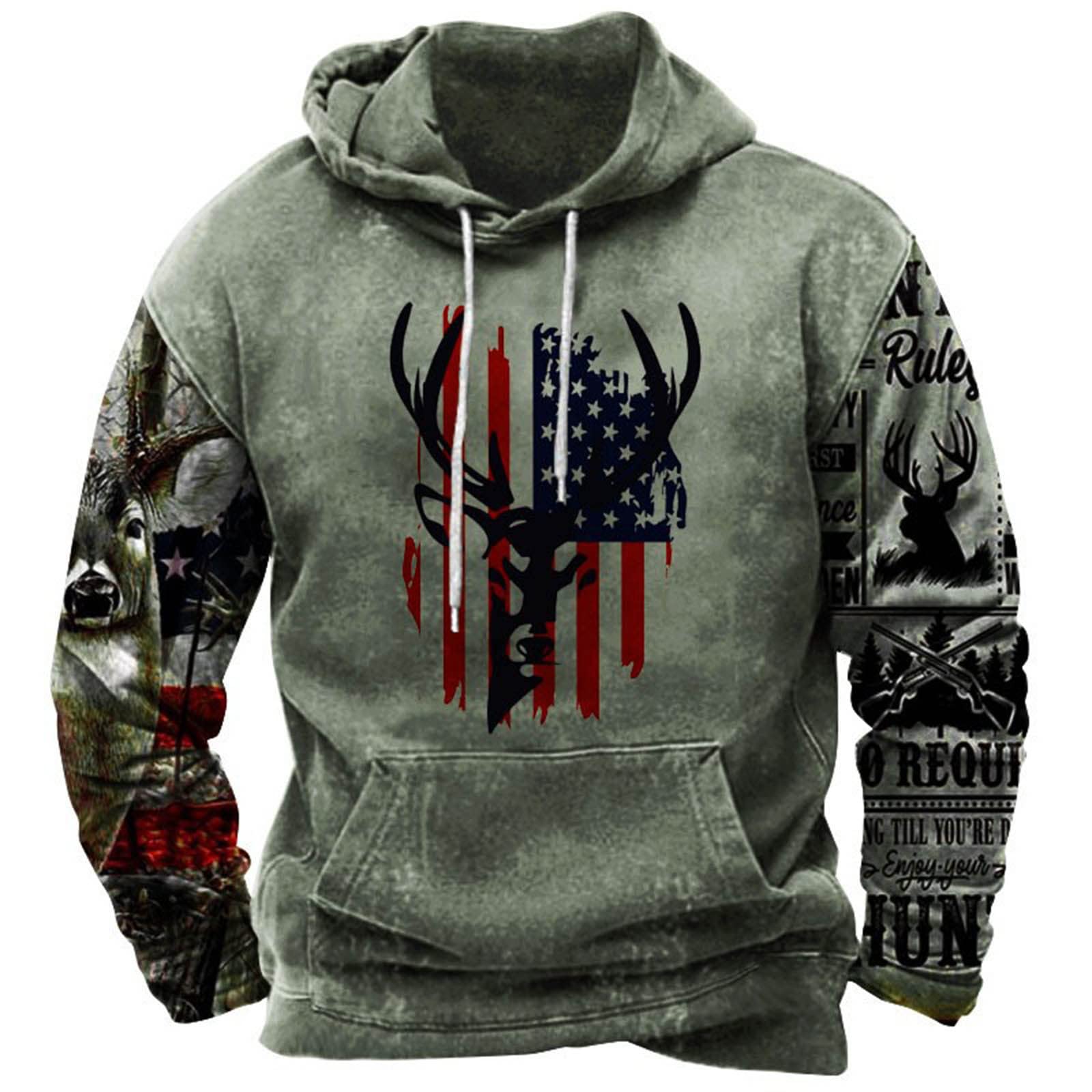 Aymnlox Western Aztec Ethnic Graphic Hoodies Sweatshirts for Men 2023 Fall Fashion Long Sleeve Casual Ethnic Print Pullover