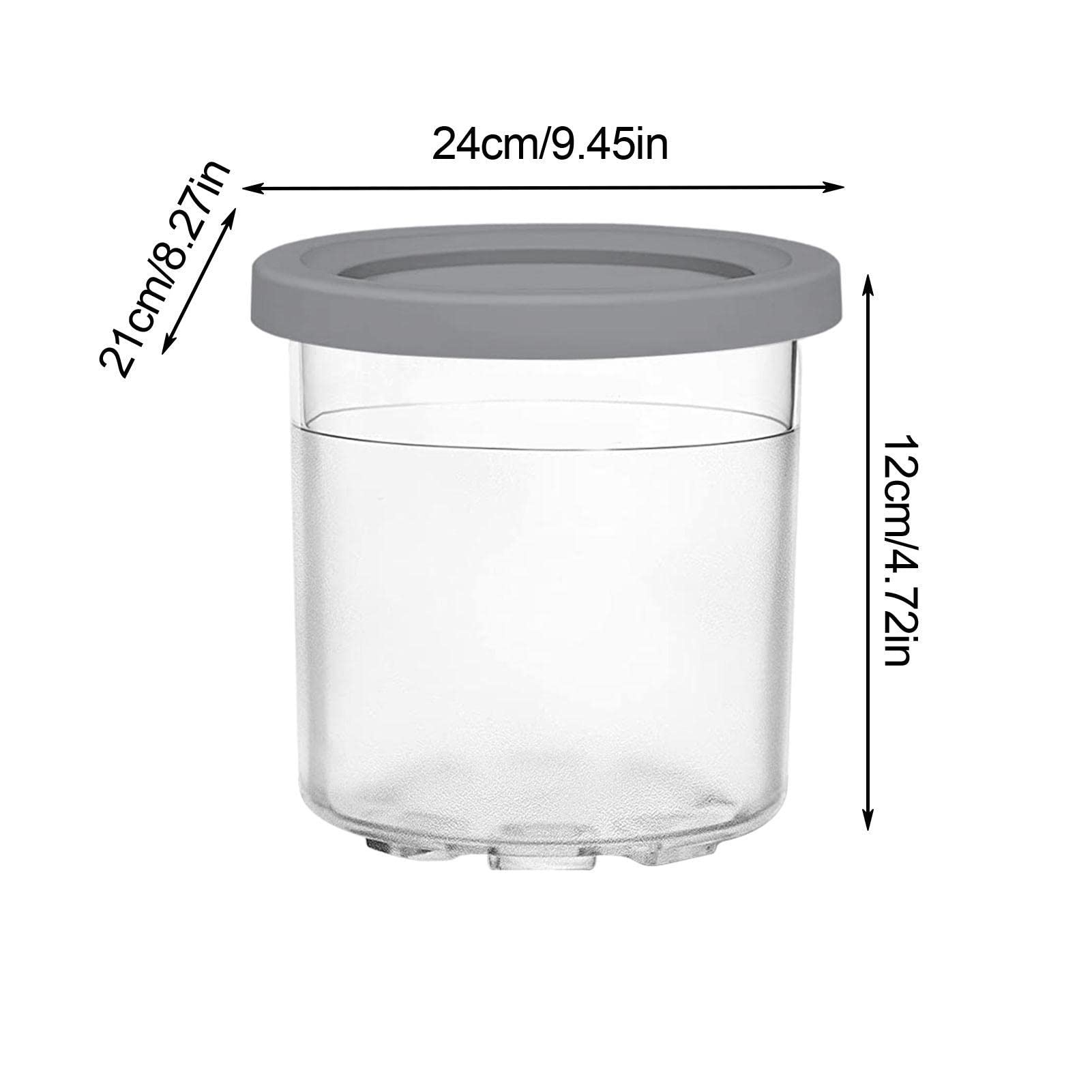 Creami Pints, Ice Cream Pint Containers, ABS Ice Cream Containers, Ice Cream Freezer Storage Tubs for Homemade Ice Cream, Ninja Ice Cream Maker Dessert Tubs, Ice Cream Makers, Ninja Pints