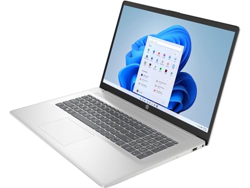HP 17 Laptop 2024 Newest, 17.3" FHD Display, Intel Core i7-1355U (10 cores), 64GB RAM, 2TB SSD, 1TB HDD, Intel Iris Xe Graphics, Wi-Fi 6, Bluetooth, Numeric Keypad, Windows 11 Pro, with Cleaning Kit