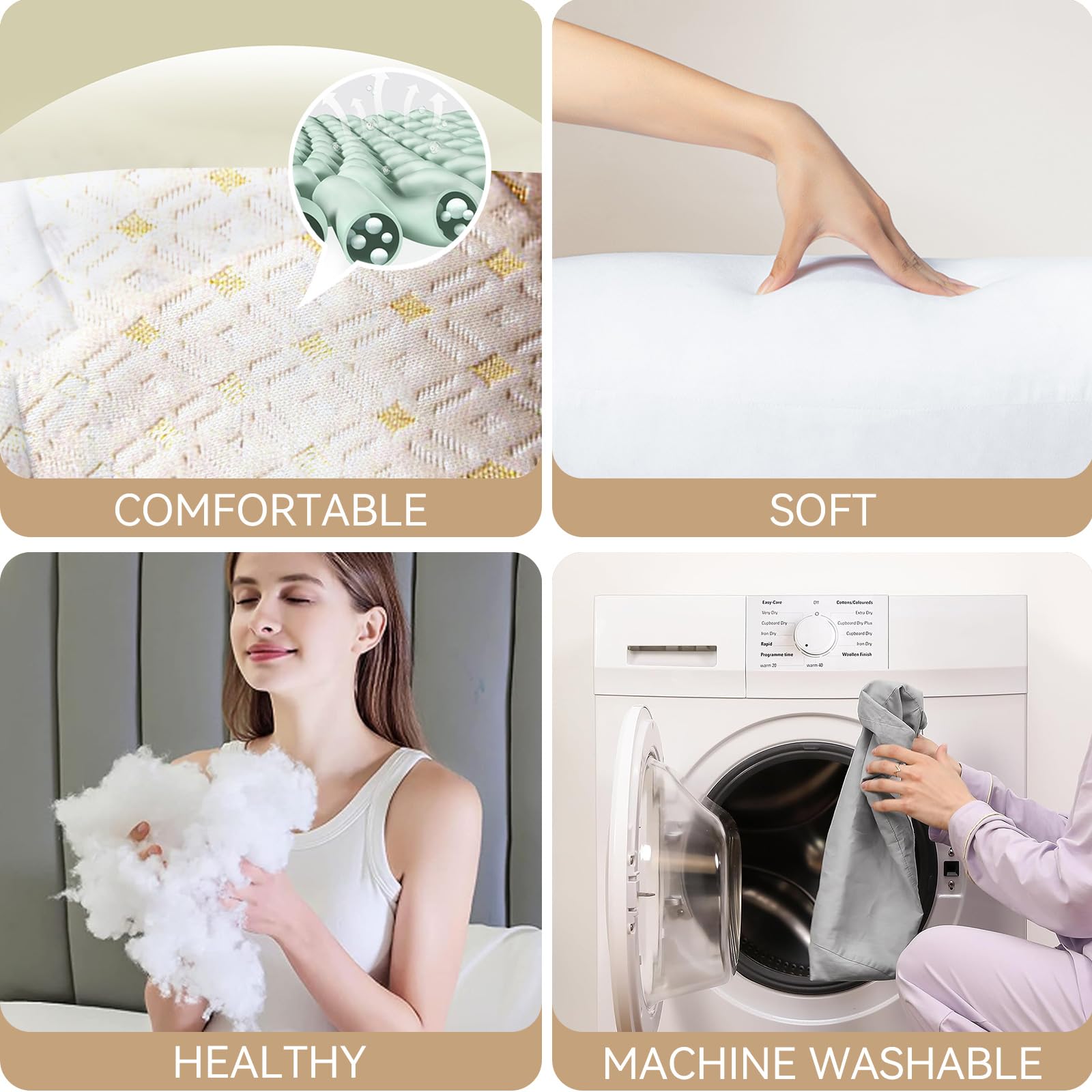 Pregnancy Pillows for Sleeping, Maternity Pillow Cooling for Pregnant Women, Pregnancy Body Pillow Wedge Adjustable with Pillow Cover Support for Pregnancy Belly/Back Support