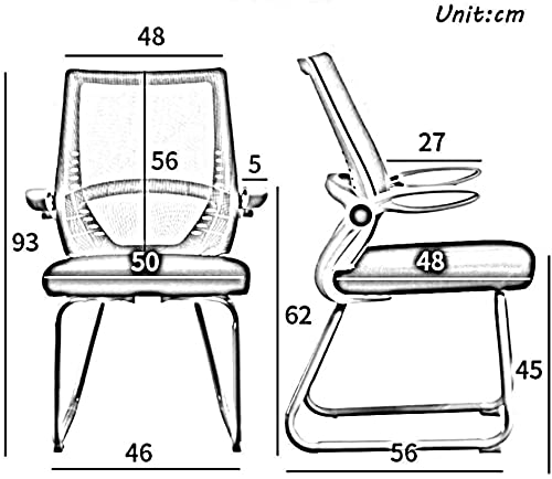Office Chair Mesh Chair Swivel Armrest Seat Arch-Leg Table and Chair Computer Chair Ergonomic Backrest Big Class Game Chair Chair (Color : Orange) Needed